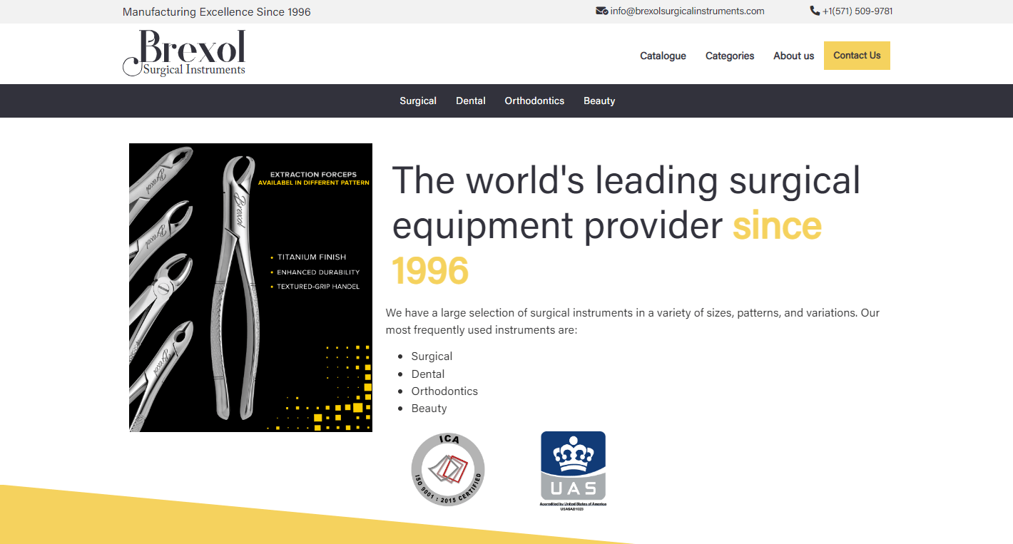 Manufacturing & distribution medical supplies - Brexol Surgical Instruments